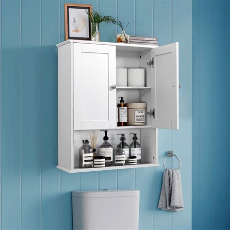 Byaolvcy Bathroom Cabinet Wall Mounted Over Toilet Storage