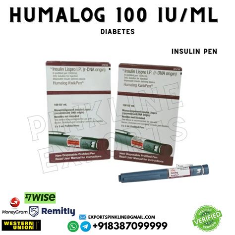 Humalog Kwikpen Packaging Type Box 100 Iu At Rs 1131piece In