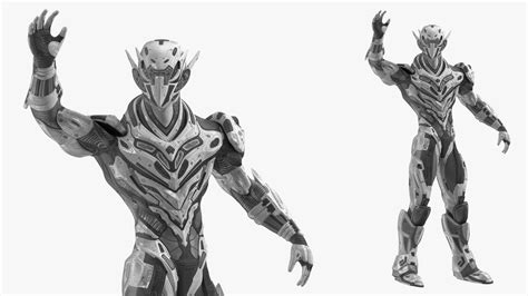 3d Sci Fi Combat Robot Character Rigged 3d Molier International