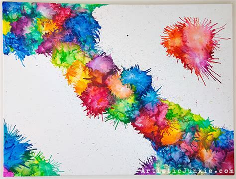 Nueva Técnica Para Pintar Con Crayones Guía De Manualidades