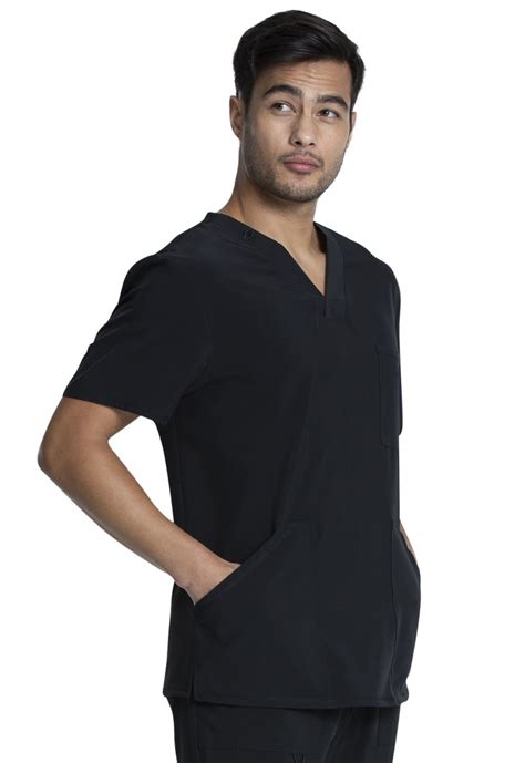 Polera Clínica Hombre Cherokee Allura Cka686 Negro Blk Otium