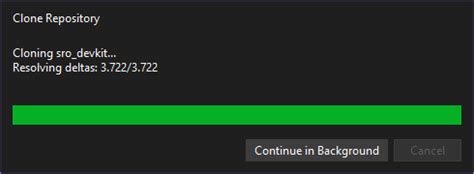 Visual Studio SRO DevKit
