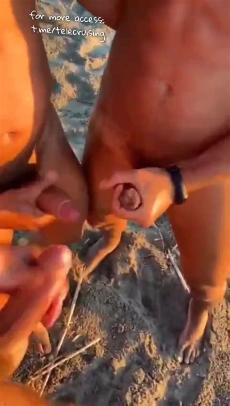 Me And My Friend Jerk Off In The Beach