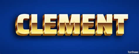 Clement Golden 3d Text Effect Generator