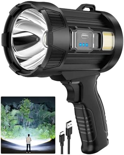Alstu 2000000 Lumens Rechargeable Spotlight Flashlight
