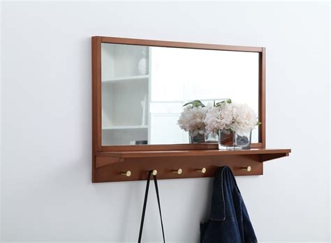 Wall Mirror Coat Rack Stylish Storage With Functional Design