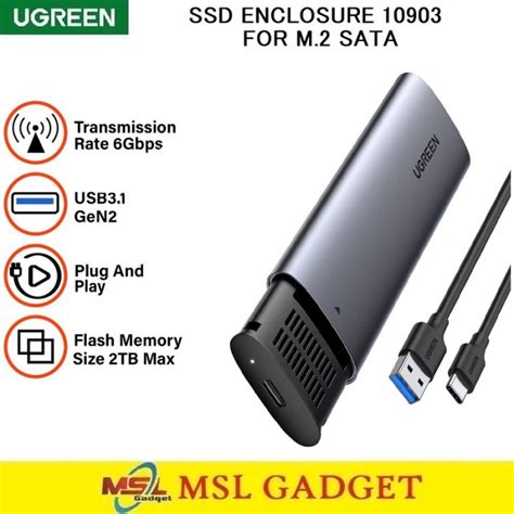 Jual Ugreen Casing Ssd Enclosure M2 M2 Sata Nvme 10gbps Usb Type C 31