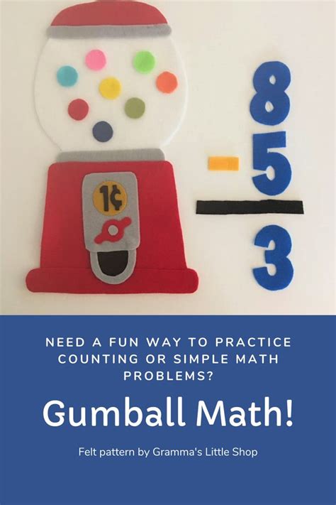 Gumball Math Diy Pattern To Make Felt Gumball Machine Etsy Gumball Gumball Machine Diy Pattern