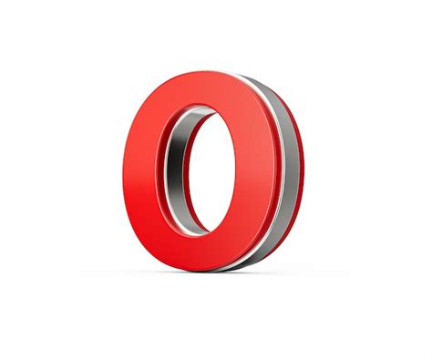 Vibrant Red Capital Letter O Gleams With Its Sleek Design Bold Font