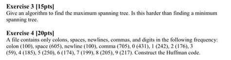 Solved Exercise 3 15pts Give An Algorithm To Find The