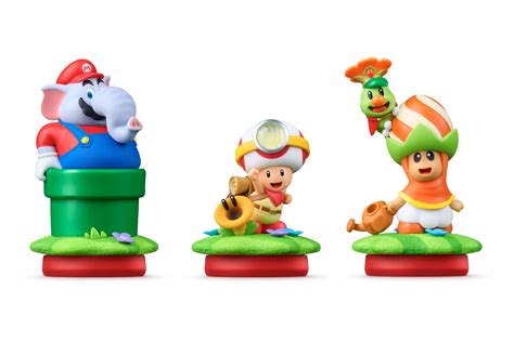 Amiibo Super Mario Bros Wonder Elephant Mario Poplin And Prince