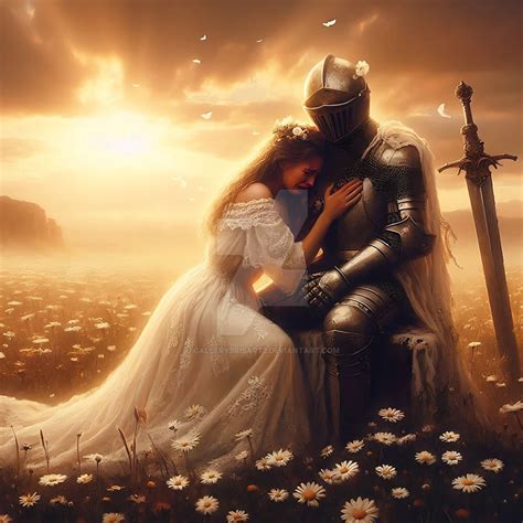 Knight And Lady By Gallerybrisart2 On Deviantart