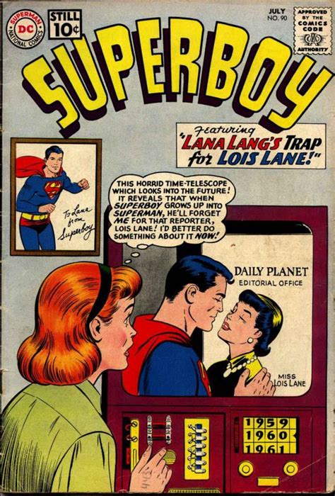 Superboy 90 Comics Silver Age Comics Dc Comic Books