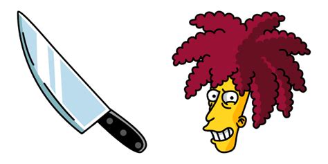The Simpsons Robert Terwilliger And Knife Cursor Sweezy Cursors