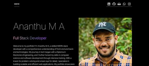 ananthu m a on linkedin webdevelopment portfolio reactjs