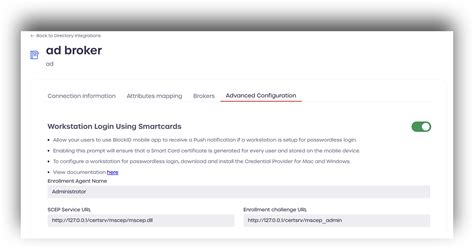 Scep Configuration For Active Directory Authentication Broker 1kosmos