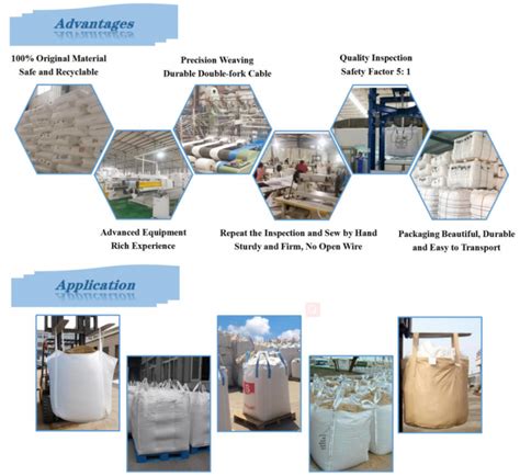 Custom Fibc Ton Bags Breathable Pp Container Bag For Mine Packing