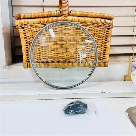 도매콜 강화유리뚜껑뚜껑손잡이포함22cm