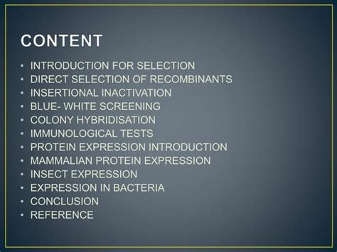 Selection And Screening Of Recombinant Cells And Expression Of Recombinant