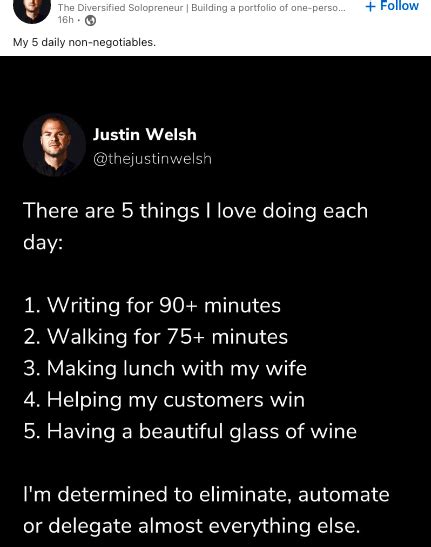 Man Learns To Eliminate Automate Or Delegate Taking A S T R Linkedinlunatics