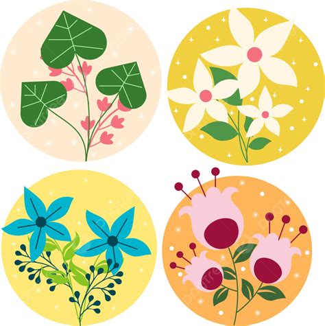 Stamp Flower Vector Flower Stamp Flower Stamp Png And Vector With