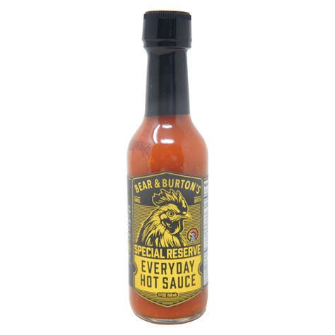 Bear And Burtons Everyday Hot Sauce 5oz Gluten Free All Natural Cayenne