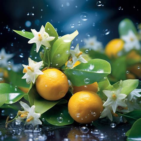 有多种水果，少量的桂花，室内场景，明亮的画面，星空背景，景深效果 豆友sgba的文本出图 自由创作作品