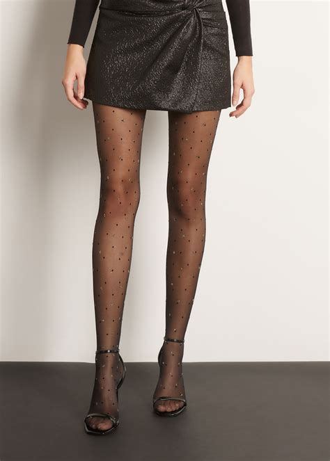 Panty Doorschijnend 30 Denier Stippen Pantys Met Print Calzedonia