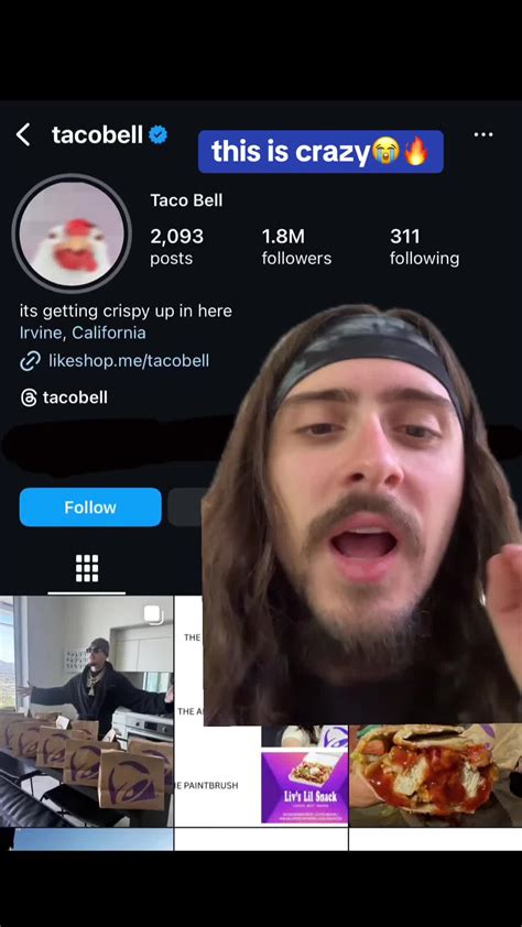 Yeats Epic Moment With Taco Bell Tiktok