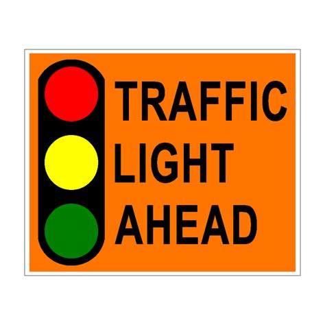 New Traffic Lights Ahead Sign