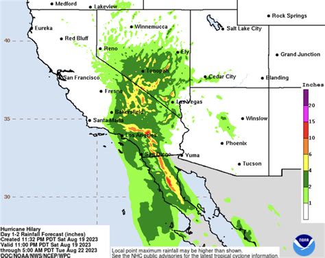 Hurricane Hilary Nears Landfall Update Maps Rainfall And More