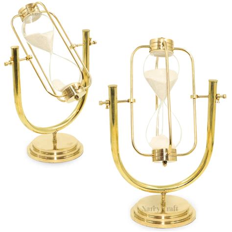 Brass Sand Timer Hourglass Vintage Decorative Hourglass Timer Antique Nautical Sand Timer