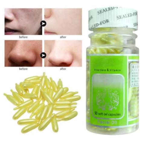 Cápsulas De Vitamina E Para El Rostro Elimina Arrugas Manchas De La