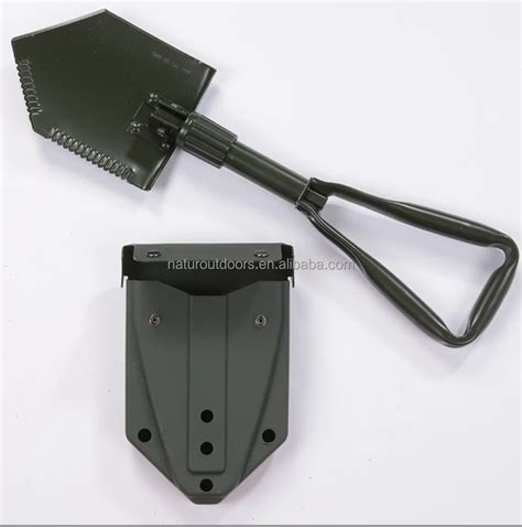 Top Grade Military Camping Tri Folding Shovel Carbon Manganese Steel