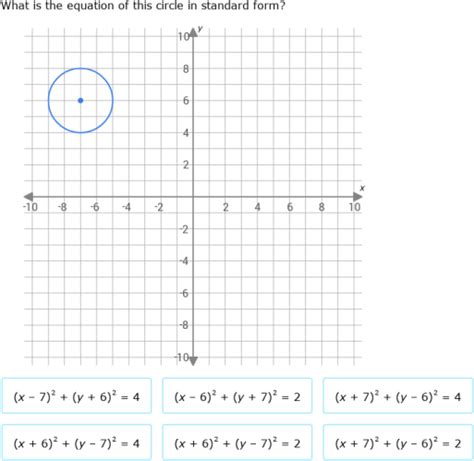 Ixl Checkpoint Equations Of Circles Geometry Practice