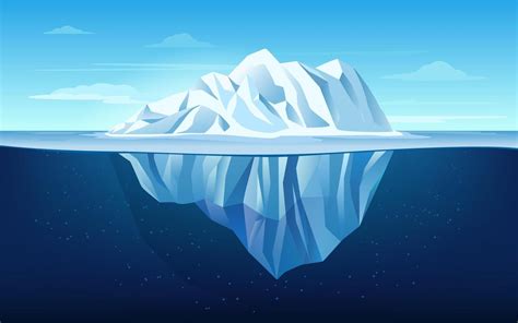 Iceberg Underwater Background Vector Art Icons And Graphics For Free