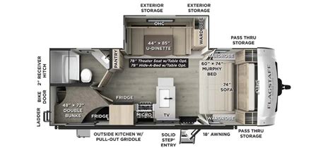 2026 Forest River Flagstaff Micro Lite 25brds Travel Trailer Rv