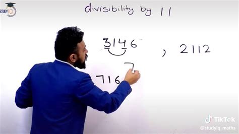 how to make sure that a number divisible by 11 edutokmaths edutok youtube