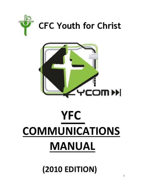 Ycom Manual 2nd Draft Pdf Multimedia Jesus