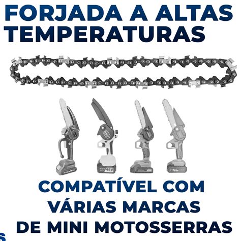 Corrente Para Mini Motosserra 6 Polegadas 18 Laminas Silven