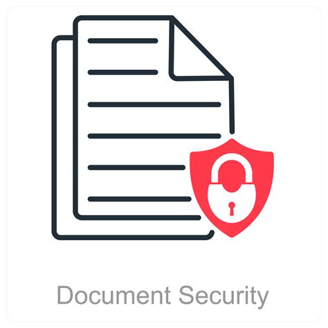 Document Security And Secure Icon Concept 46284029 Vector Art At Vecteezy