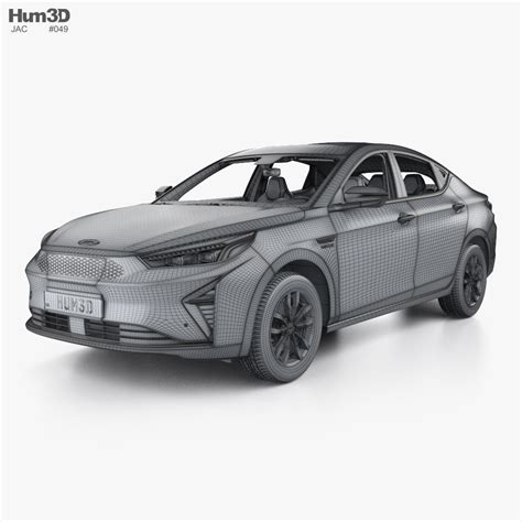 Jac Ej7 인테리어 가 있는 2022 3d 모델 차량 On Hum3d