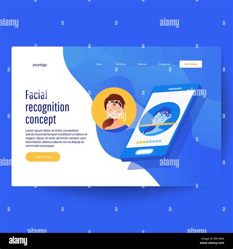 Face Recognition Technology Concept Biometric Technology