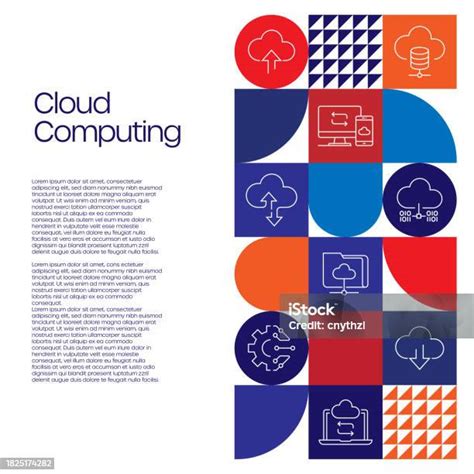 Cloud Computing Related Design With Line Icons Simple Outline Symbol Icons Database Traffic