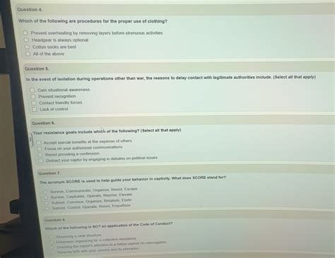 Solved Which Of The Following Are Procedures For The Proper Use Of