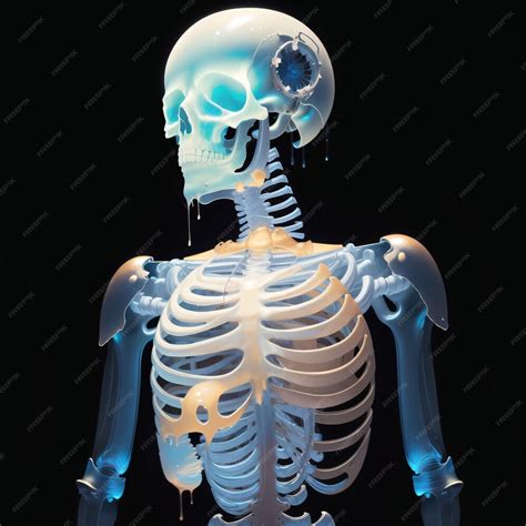 Premium Ai Image Ectoplasm Skeleton