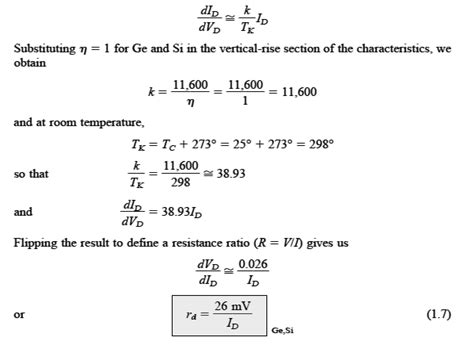 ☑ Explain Diode Equation