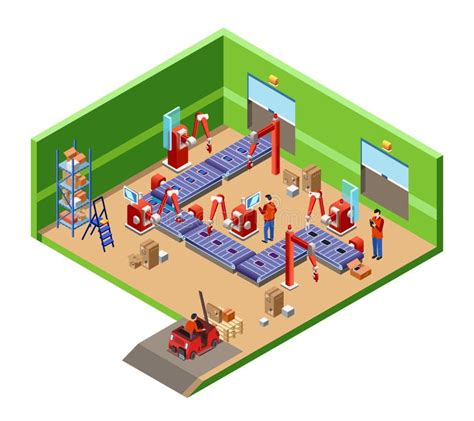 Assembly Isometric Robot Stock Illustrations 1 174 Assembly Isometric