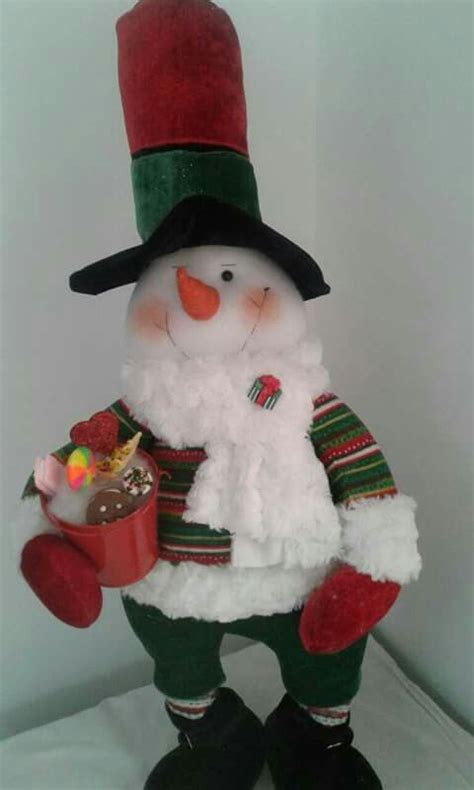 Snowman Muñecos De Navidad Muñecos Navideños Manualidades Navideñas