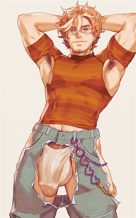 Rule 34 Armpit Hair Beard Stubble Big Penis Blue Eyes Bulge Bulge